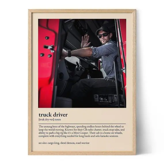 Truck Driver Definition Poster - Positive Prints Truck Driver Definition Poster - Positive Prints